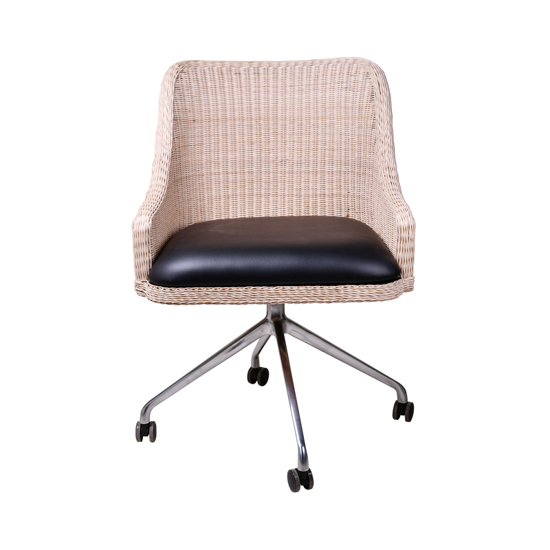 Rattan Office Desk Chair – Blueberry House Furnishings